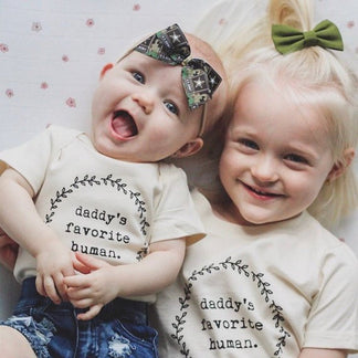 Daddy's Favorite Human Onesie®, Baby, Girl, Boy, Infant, Toddler, Newb ...