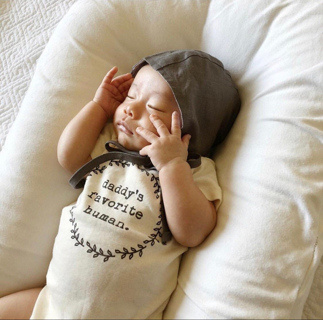 Daddy’s Favorite Human Organic Baby Bodysuit | Tenth & Pine | USA Made